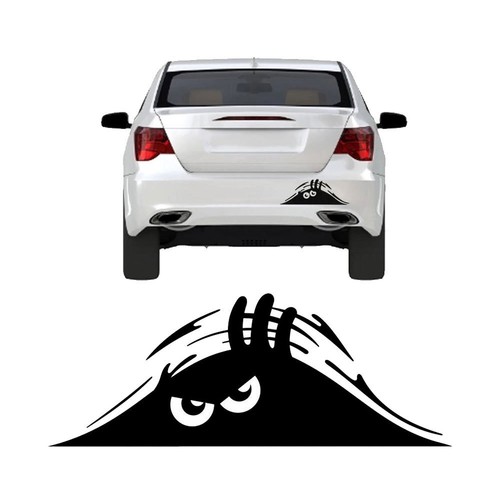 1x Funny Eyes Monster Peep Peeking Scary Car Bumper Window Decal ...