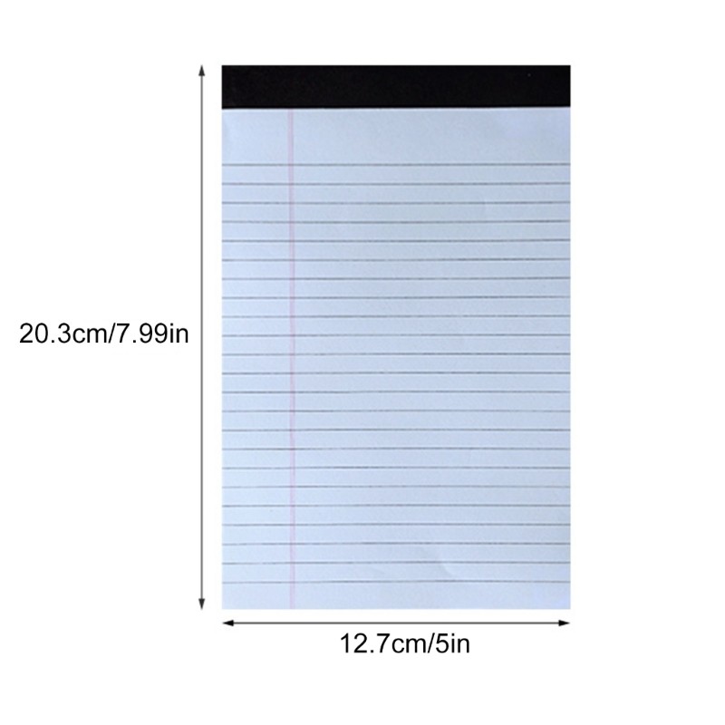 4Pcs Notepad Writing Pad for Note, Schedules, Noting, 50 Sheet Double ...