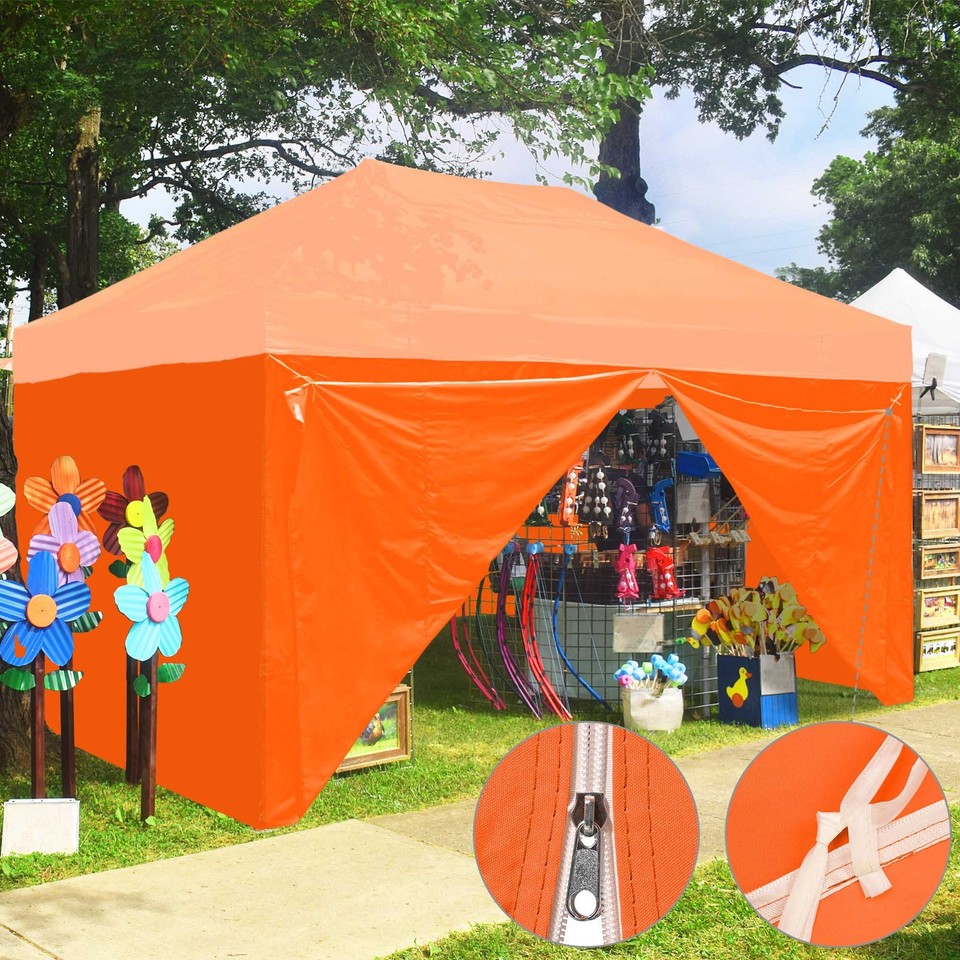InstaHibit 4 Pack Side Wall for 10x15 Ft EZ Pop Up Canopy Tent UV50 ...
