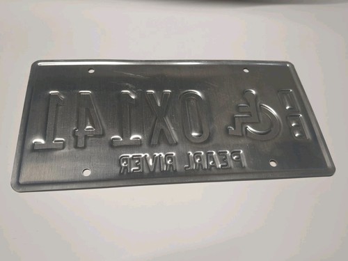 MS Mississippi License Plate Disability Disabled DB 0X141 Pearl River ...