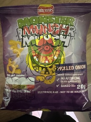 RARE Monster Munch Pickled Onion Misprint Packet | eBay UK