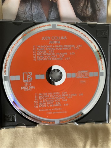 JUDY COLLINS Judith CD West Germany Target Early Pressing | eBay