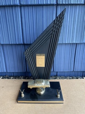 Vintage 1959 QUAKER CITY TIMING ASSOC Drag Strip Racing Trophy MCM Keller Driver | eBay