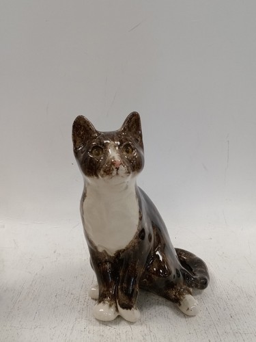 Winstanley China Cat with Glass Eyes - Vintage Ceramic Cat Figurine ...