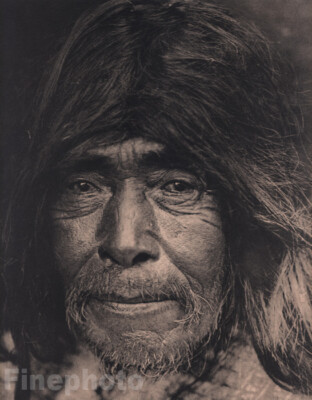 1900/72 Vintage EDWARD CURTIS Native American Indian Nootka Man Canada ...