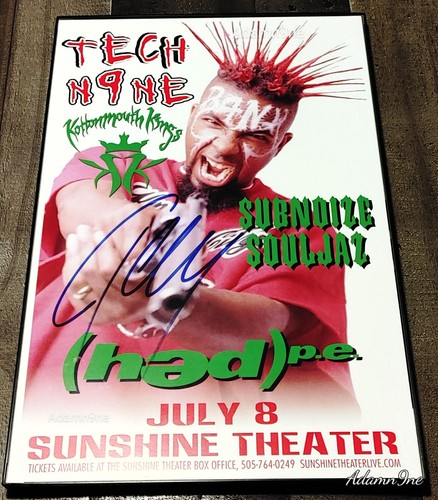 TECH N9NE Signed POSTER 11x17 July 8, 2007 Sunshine Theater Albuquerque ...