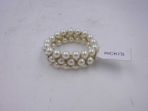 Ricki's Pearl and Chain Stretch Bracelet 3 Layers | eBay