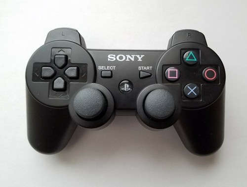 Genuine Sony Playstation 3 DualShock Sixaxis Wireless Controller Black ...