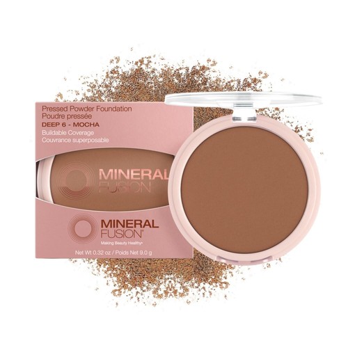 Mineral Fusion Pressed Powder Foundation Age Defying Matte Finish Deep ...