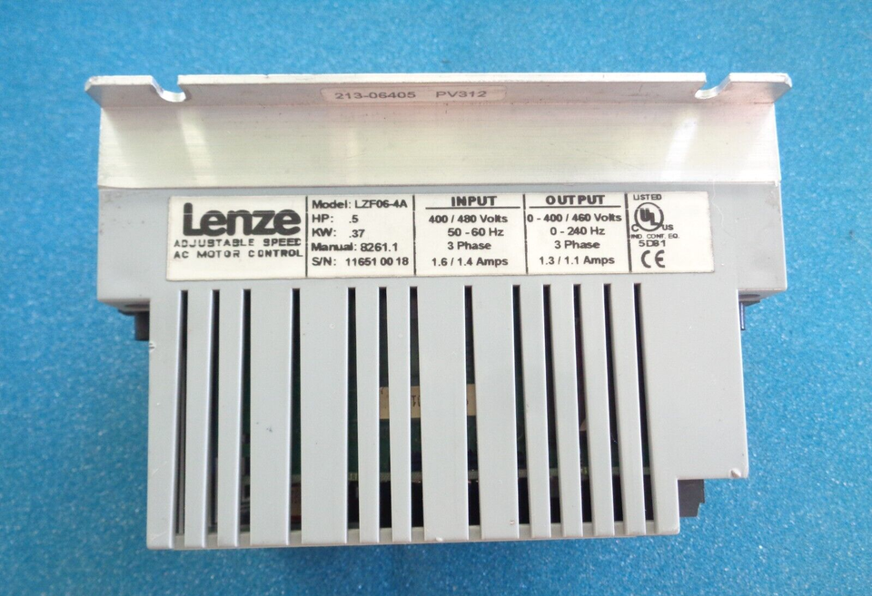 Lenze LZF Variable Frequency Drive or VFD # LZF06-4A Adj. Speed Motor Control | eBay