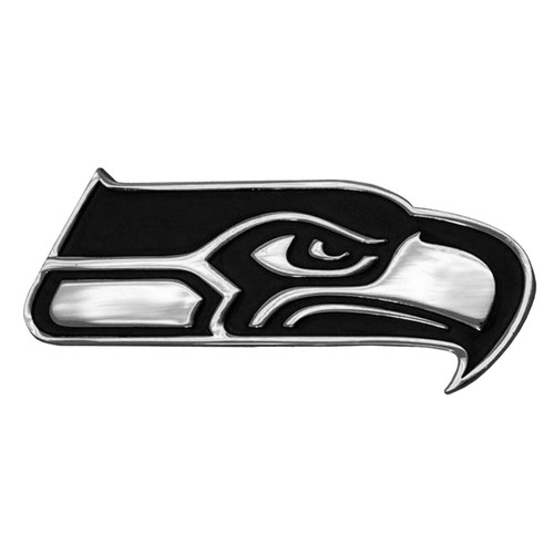 Seattle Seahawks Premium Solid Metal Chrome Auto Emblem Team Logo Car ...