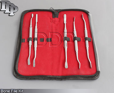 Bone File Kit Dental Surgical Orthopedic Veterinary Surgery Instrument ...