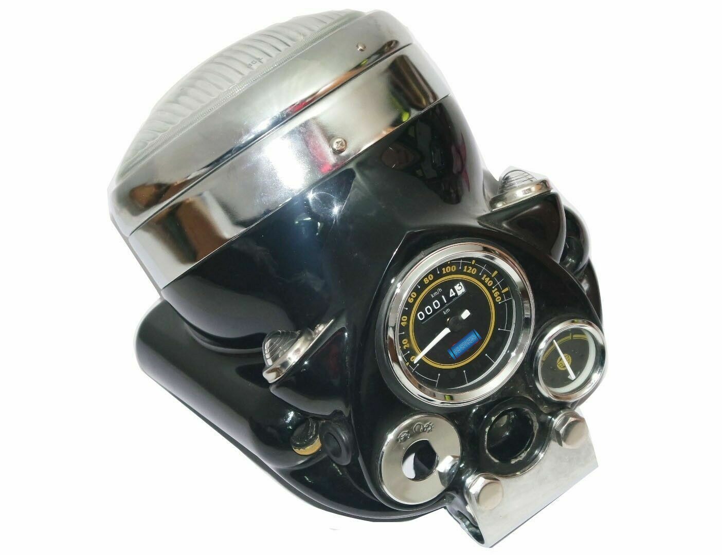 Headlamp Headlight Casing Complete Assembly For Royal Enfield 350 500cc ...