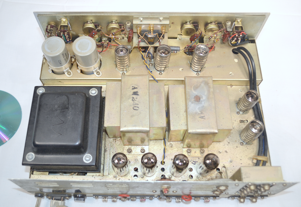 OLSON 7189 32 WATT 12AX7 Triode Tube Phono Mix Tape Preamp Power Amp ...