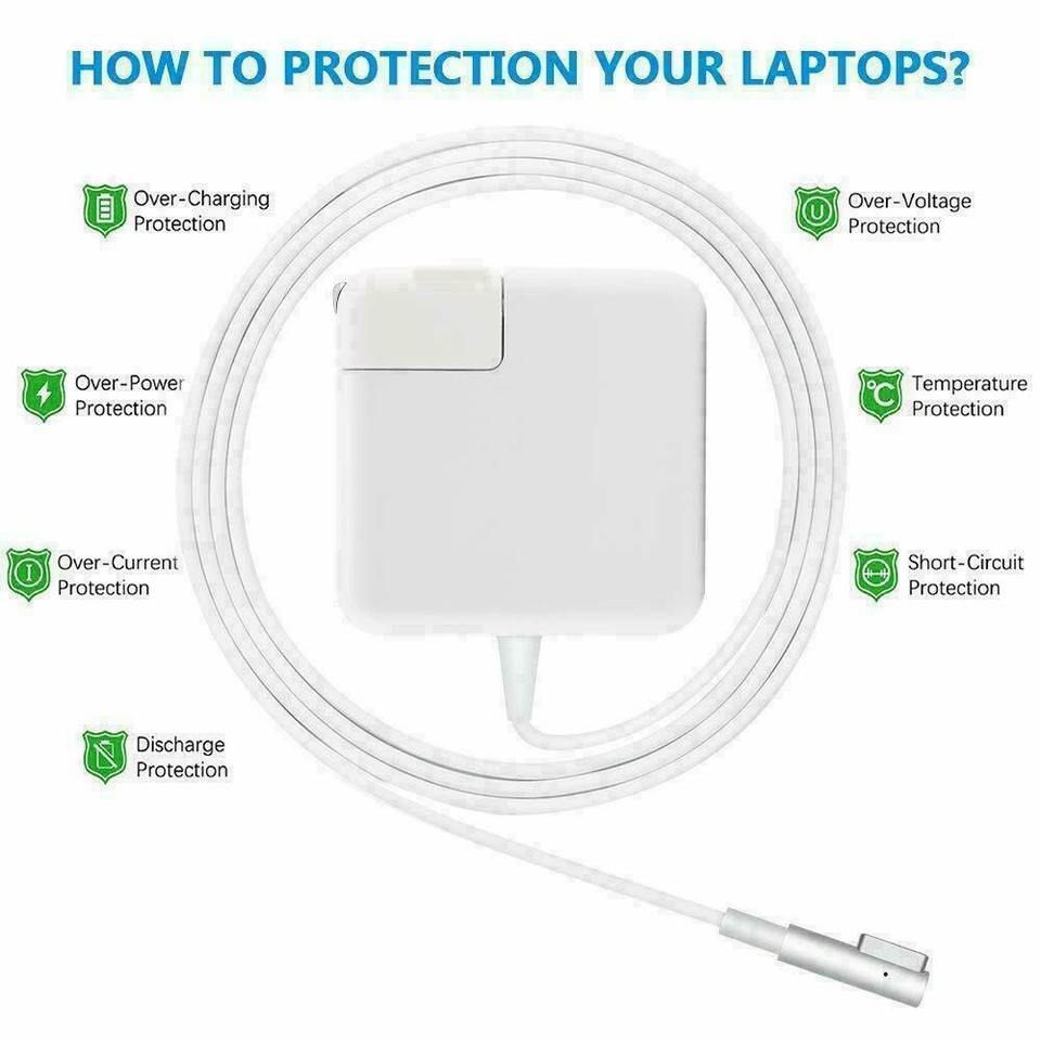 85W L-Tip Adapter Charger for Apple MacBook Pro 15" 17" A1172 A1261 ...