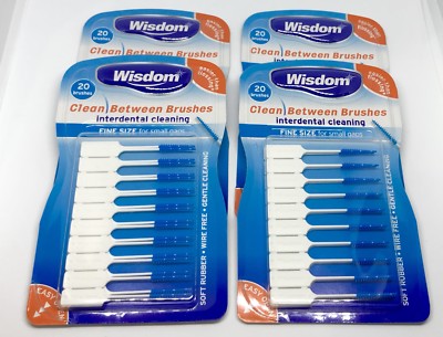 Tooth Picks - 4 Packs BLUE Fine Clean Wisdom Interdentals 5028763007871 ...