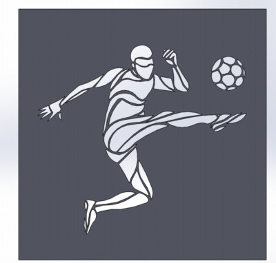 14 DXF File CNC gcode Industrial Laser Cut plasma router FOOTBALL ...