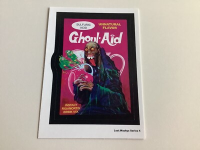 2018 GHOUL AID LOST WACKY PACKAGES SERIES 4 LW4, KOOL AID PARODY CARD ...