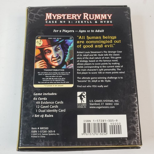 Mystery Rummy Case No. 3 Card Game by Mike Fitzgerald (U.S. Games ...