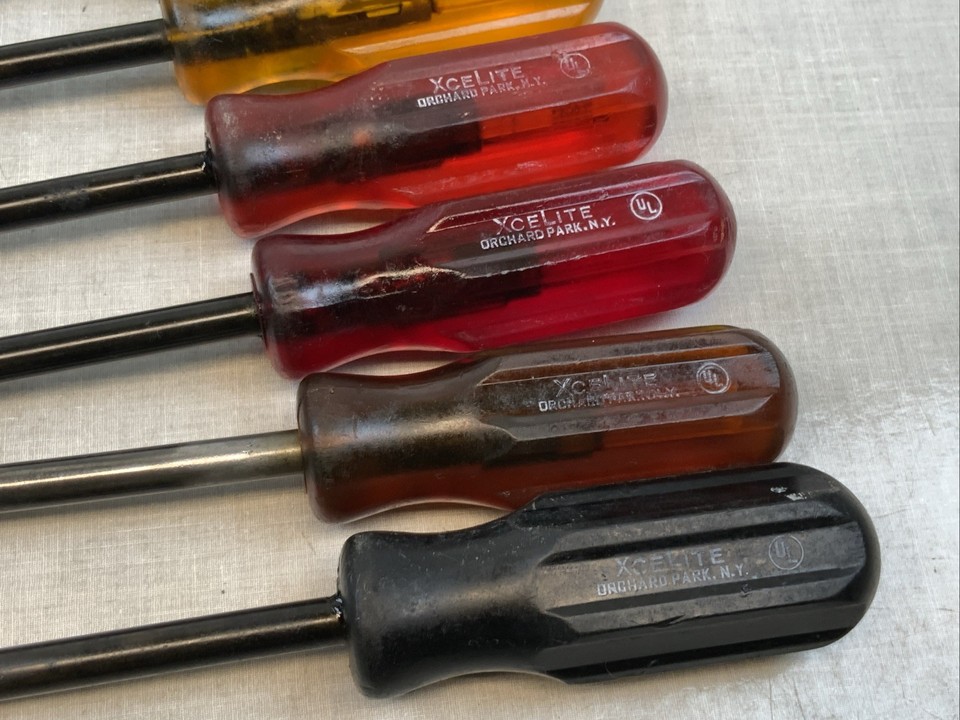 Vintage Xcelite 7pc Nut Driver Lot 3/16 - 3/8in., 6pt, USA | eBay