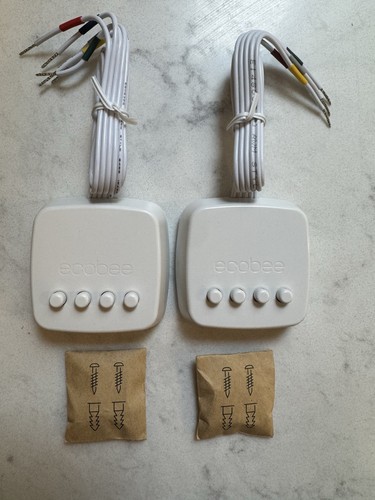 ecobee C-Wire Adaptor lot of 2 Power Extender Kits (PEK) And 3 Back ...