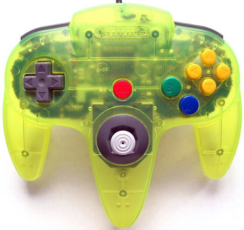 Nintendo 64 C Thru Transparent Funtastic Controller See Through Clear ...