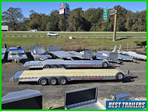 2025 Wolverine 34 ft aluminum 2 carhauler trailer New 7x34 lightweight ...