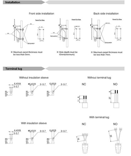 Koino KH-8005-C Mini limit switch Adjustable Roller Lever Type 5A 250 ...