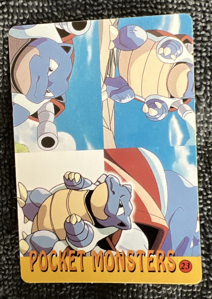 Pokemon Blastoise Holo Prism Vending Sticker #23 Pocket Monsters #2536 ...