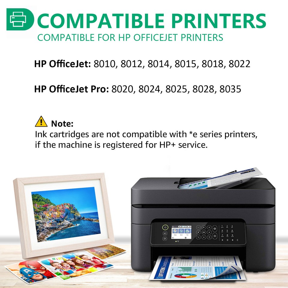 4PK 910XL Ink Cartridges For HP OfficeJet Pro 8025 8028 8030 8035 8010 ...