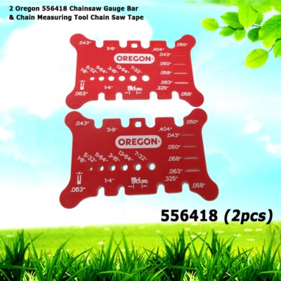 2 Oregon 556418 Chainsaw Gauge Bar & Chain Measuring Tool Chain Saw ...