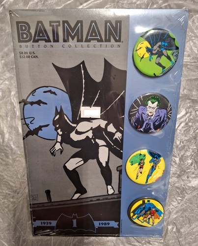 DC Comics Rare 1989 Batman Pinback Button Collection Set #1 and #2 Bob ...