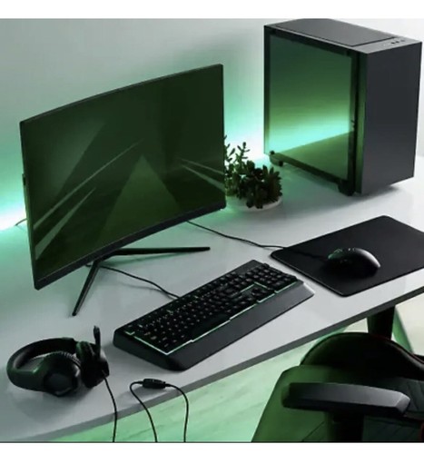 onn. 4-PC Gaming Starter Kit with LED Keyboard, Programmable Mouse NEW ...
