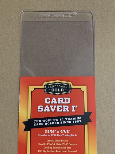 1 X Plastic Cardboard Gold CARD SAVER 1 PSA/BGS Grading Submission | eBay