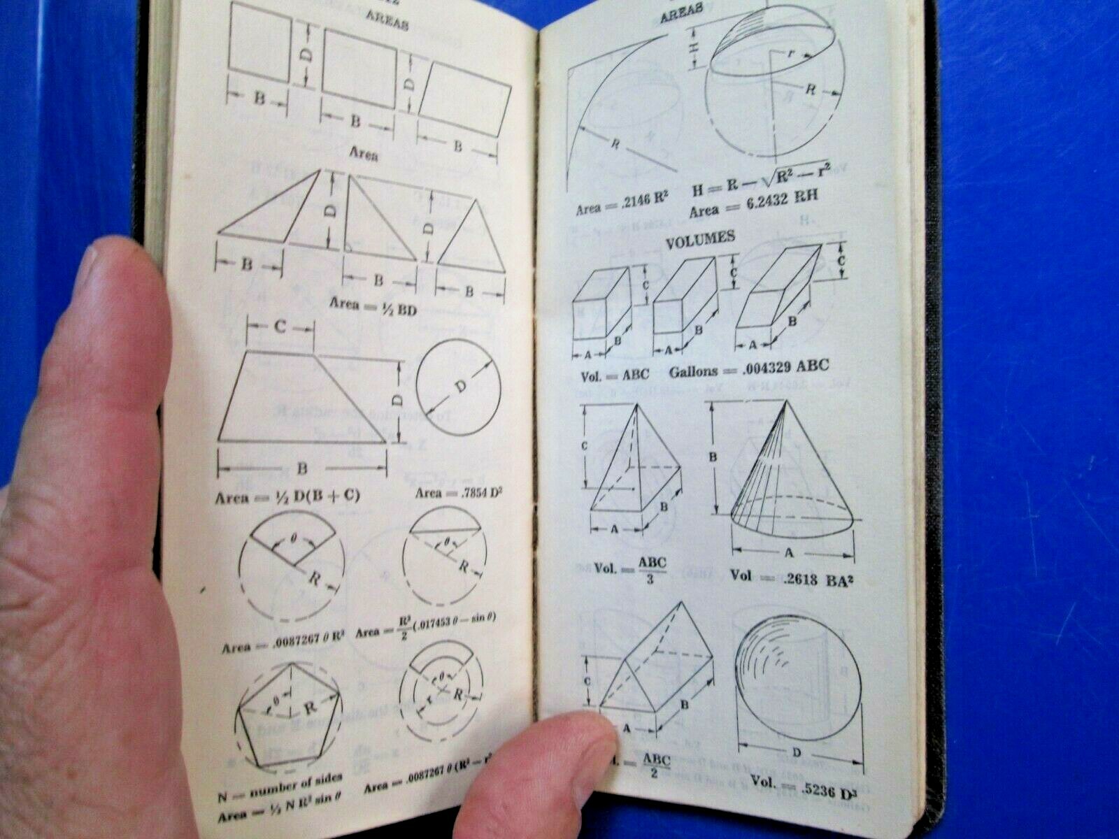 Vintage 1942 Mechanics Vest Pocket Reference Book by John Wolfe ...
