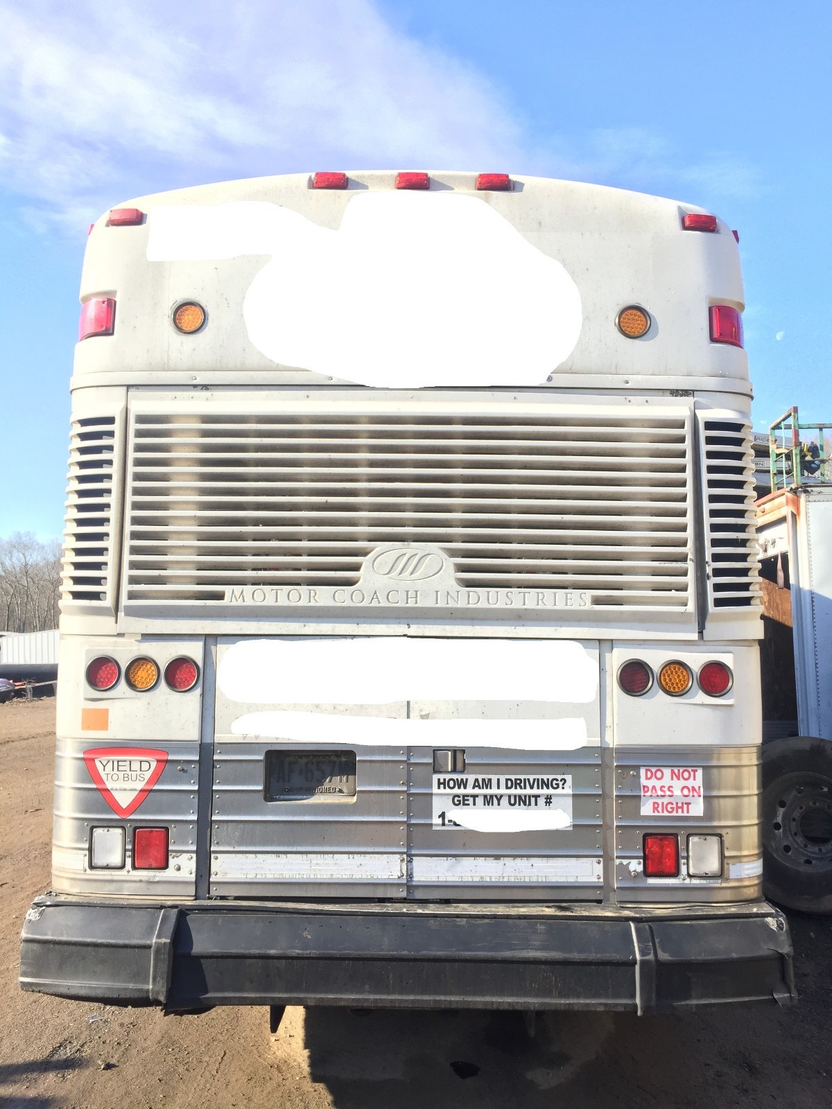 MCI D MODEL 102DL3 D4000 D4505 COACH BUS PARTS LOUVER 3L-31-1169 ...