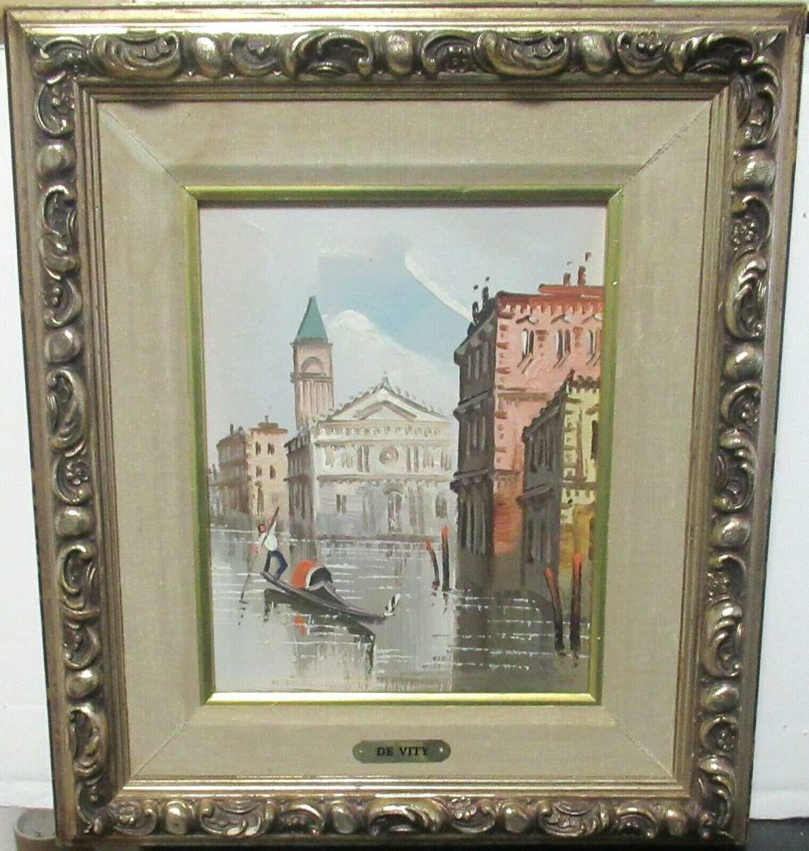 Antonio Devity Venice ORIGINAL ANTONIO DEVITY (Unsigned) OIL PAINTING