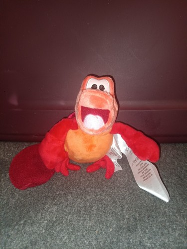 Disney Parks Sebastian Little Mermaid Magnetic Shoulder Pal 5" Plush ...