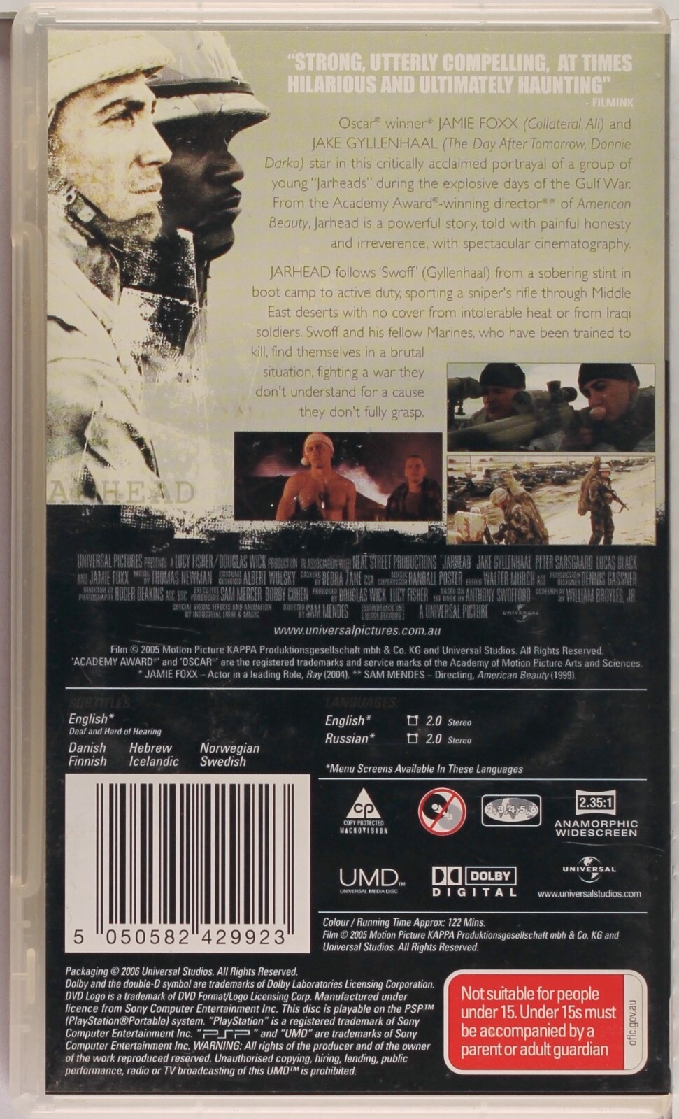 Jarhead - UMD PSP (UMD, 2005) 5050582429923 | eBay