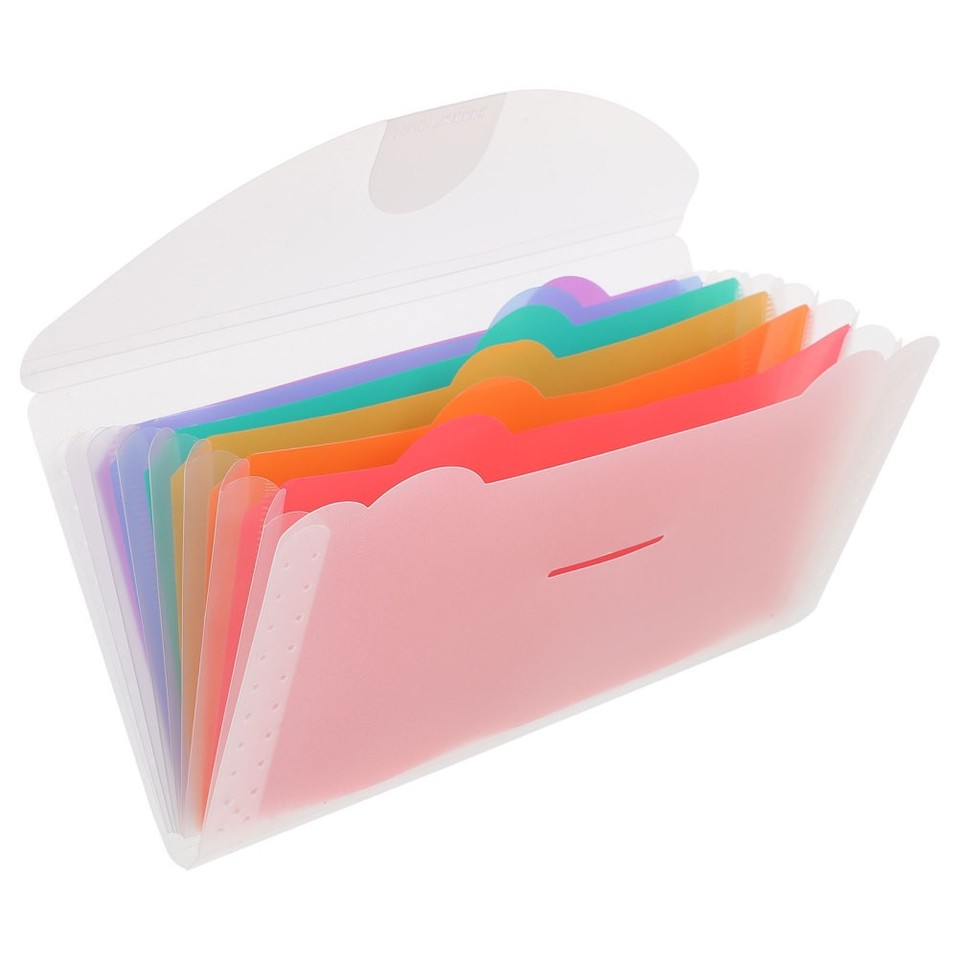 2 Pcs Bill Folder Organizer Cash Binder Accordion File for Tickets ...