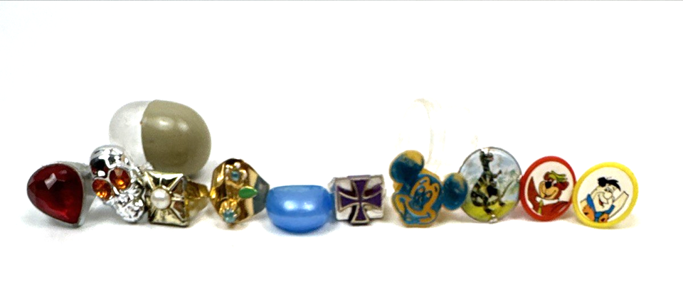 Vintage Cracker Jack Prize Lot Gumball Premiums Toy Rings | eBay