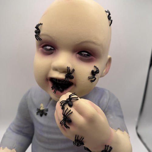 Spirit Halloween Biter Billie Zombie Baby Spiders Haunted House Prop GC ...
