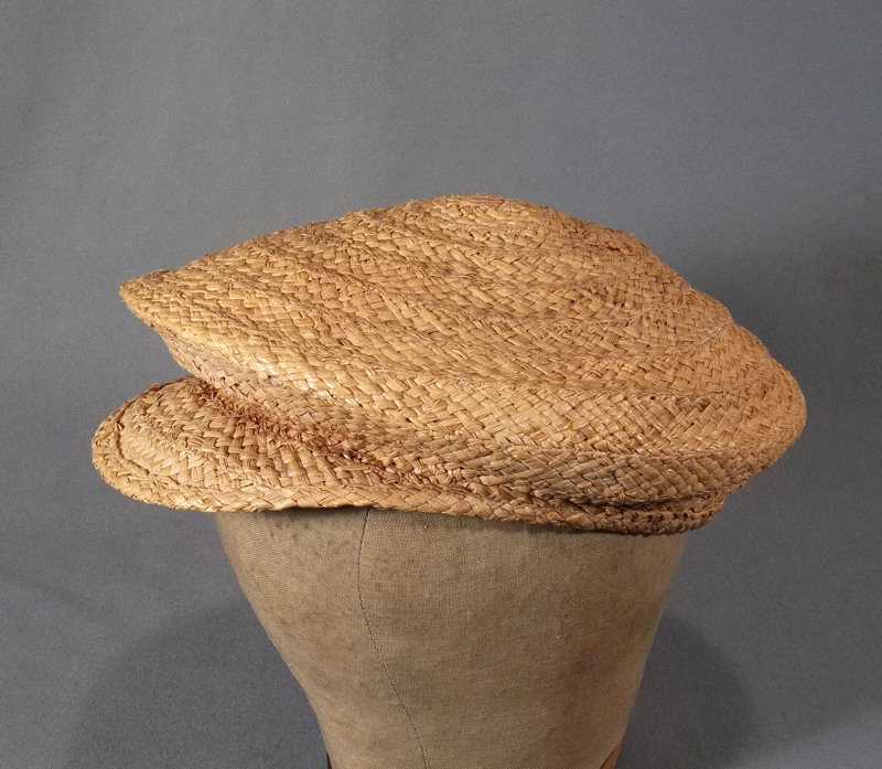 Authentic c.1900 Antique Men’s Straw Golf Cap Vintage Hat | eBay