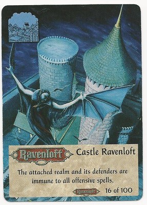 SPELLFIRE TCG BOOSTER SET 2 RAVENLOFT #16 OF 100 "CASTLE RAVENLOFT" TSR ...