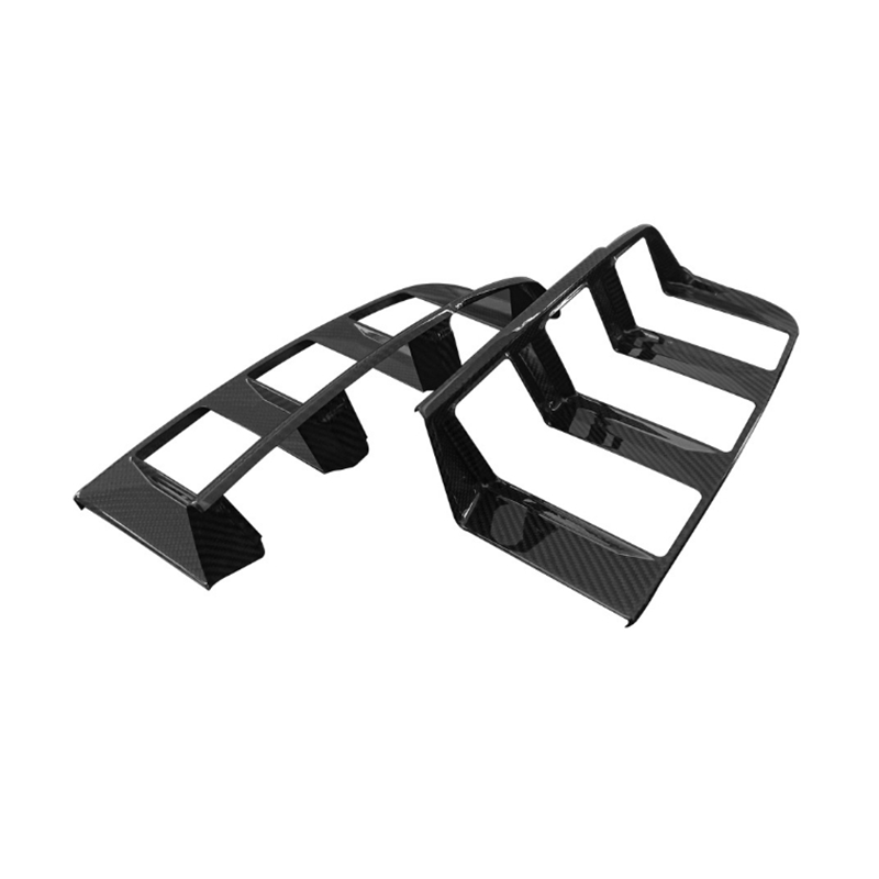 Real Carbon Tail Light Cover Rear Light Guards Trim For Ford Mustang ...