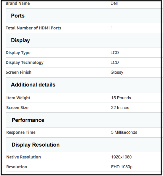 DELL | 22" LCD MONITOR UNTESTED S2209WB SCREEN RARE S2209W DVI 5MS RARE ...