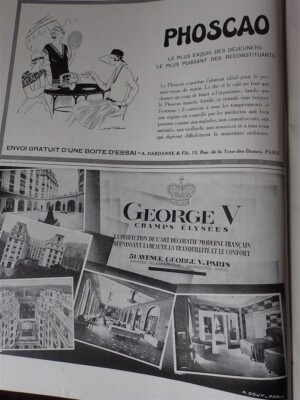 PHOSCAO par Maud TRUBE + Hôtel GEORGE V PARIS publicité papier ...