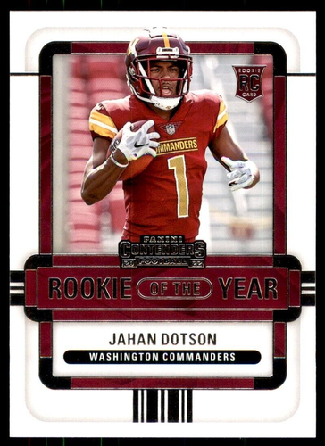 2022 Contenders Jahan Dotson Washington Commanders ROOKIE of the YEAR ...