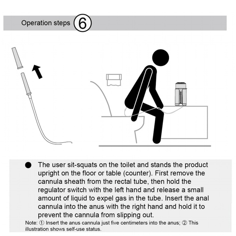 Portable 1L Automatic Enema Bucket Adjustable Pressure Insulated ...