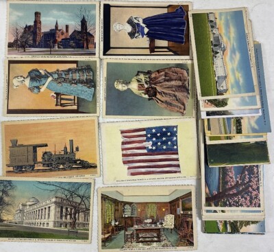 40 Antique Postcards 1920's-50's Washington, DC Smithsonian Institution ...